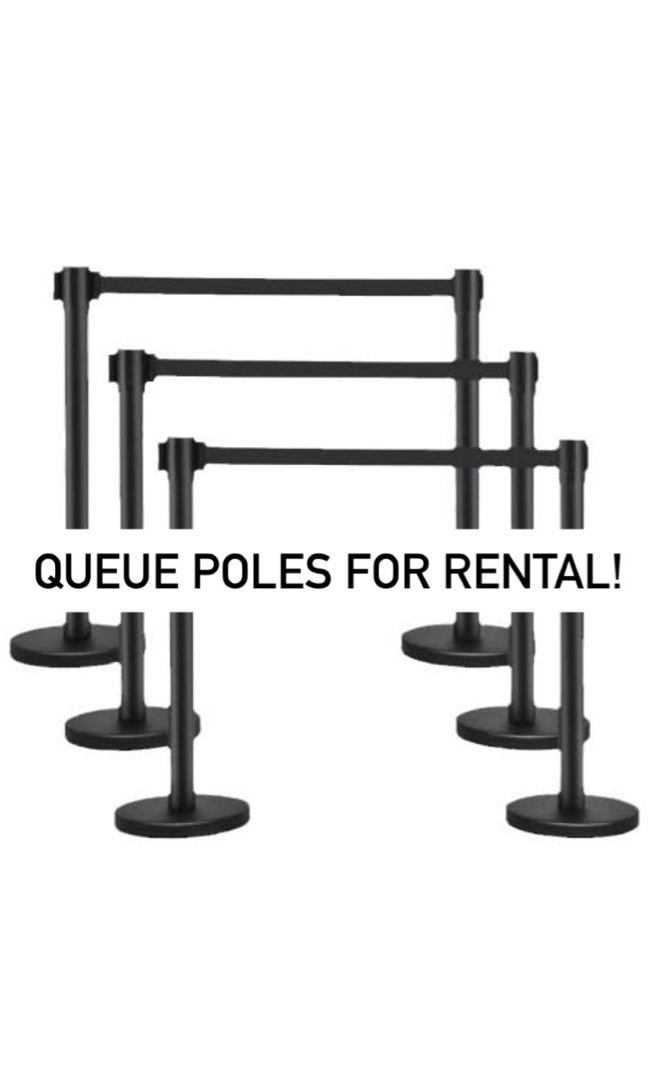 Queue poles for rental!, Furniture & Home Living, Outdoor Furniture on ...