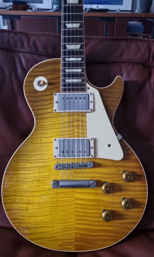 R9 2019 Gibson Custom Shop Les Paul 1959 60th Anniversary Green Lemon Fade VOS 3.7kg, Hobbies ...