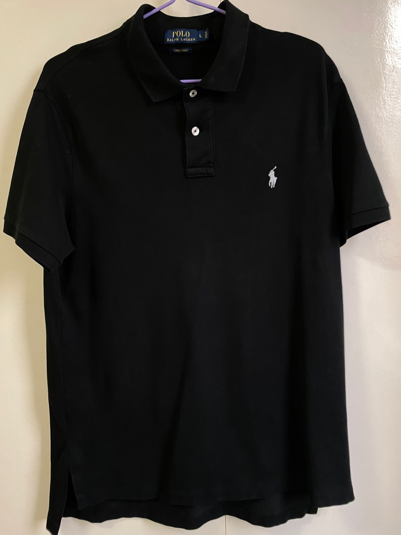 Ralh Lauren Polo Shirt - Black, Men's Fashion, Tops & Sets, Tshirts & Polo Shirts on Carousell
