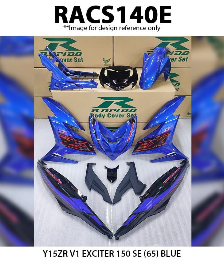 Rapido Cover Set Coverset Sniper150 V1 V2/ Y15 V1 V2/ MX KING V1 V2 ...