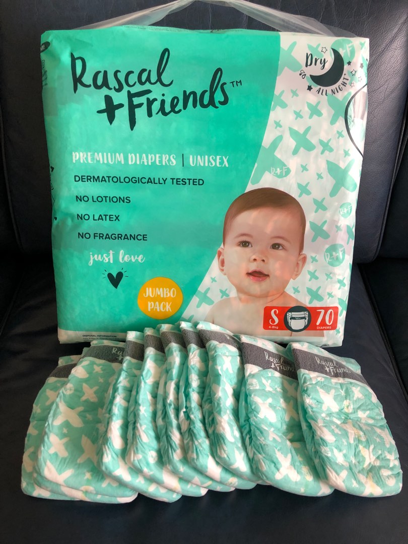 rascal and friends premium diapers Size S, Babies & Kids, Bathing ...