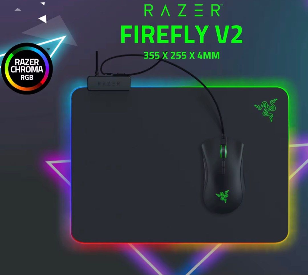 Razer Firefly V2 Mousepad chroma RGB, Computers & Tech, Parts ...