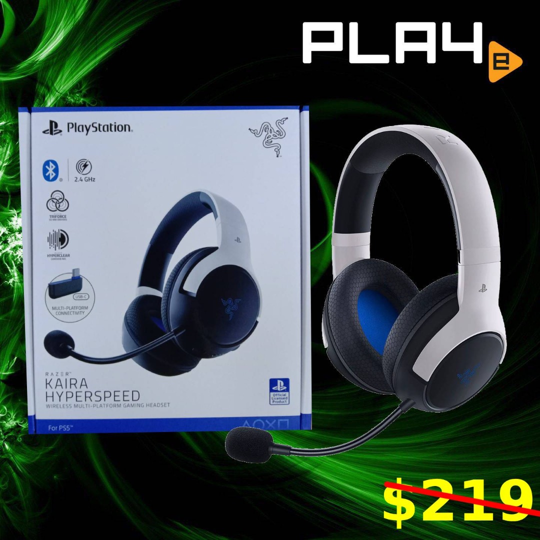 Razer PS5 Kaira HyperSpeed Wireless Headset (1321109) Brand New, Audio ...