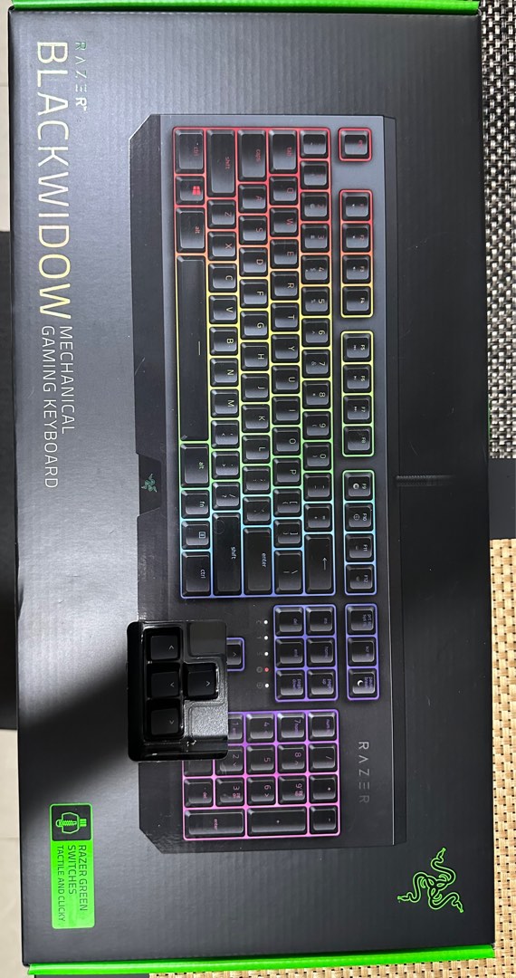 Razor blackwidow mechanical keyboard, Computers & Tech, Parts ...