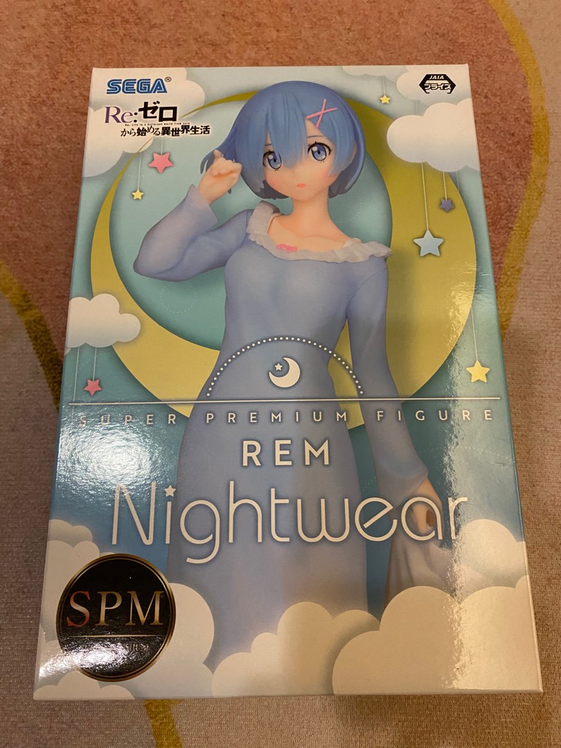 re:從零開始的異世界生活 SEGA 正版 代理 景品 雷姆 睡衣 SPM, 書籍、休閒與玩具, 玩具、公仔、桌遊在旋轉拍賣