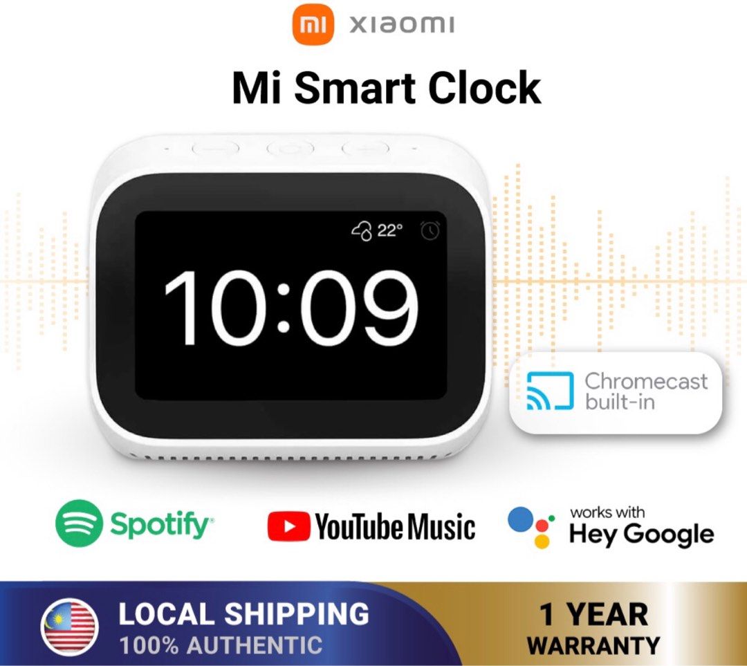 Ready New Item - Xiaomi Mi Smart Home Voice Assist Alarm Clock AI Touch ...