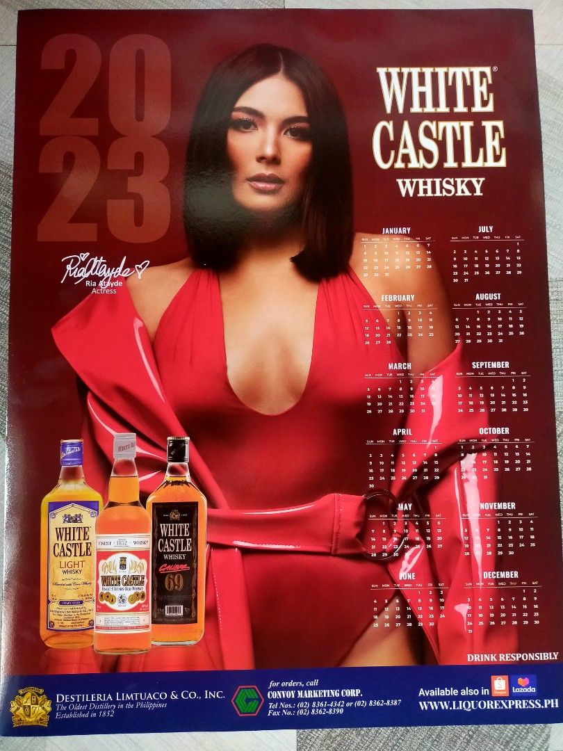Ria atayde 2023 white castle calendar, Hobbies & Toys, Memorabilia & Collectibles, Fan ...