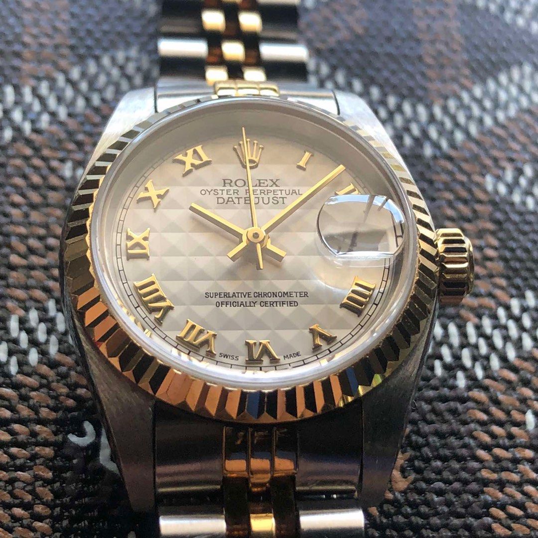 Rolex Ladies Datejust Rare Pyramid Dial, Luxury, Watches on Carousell