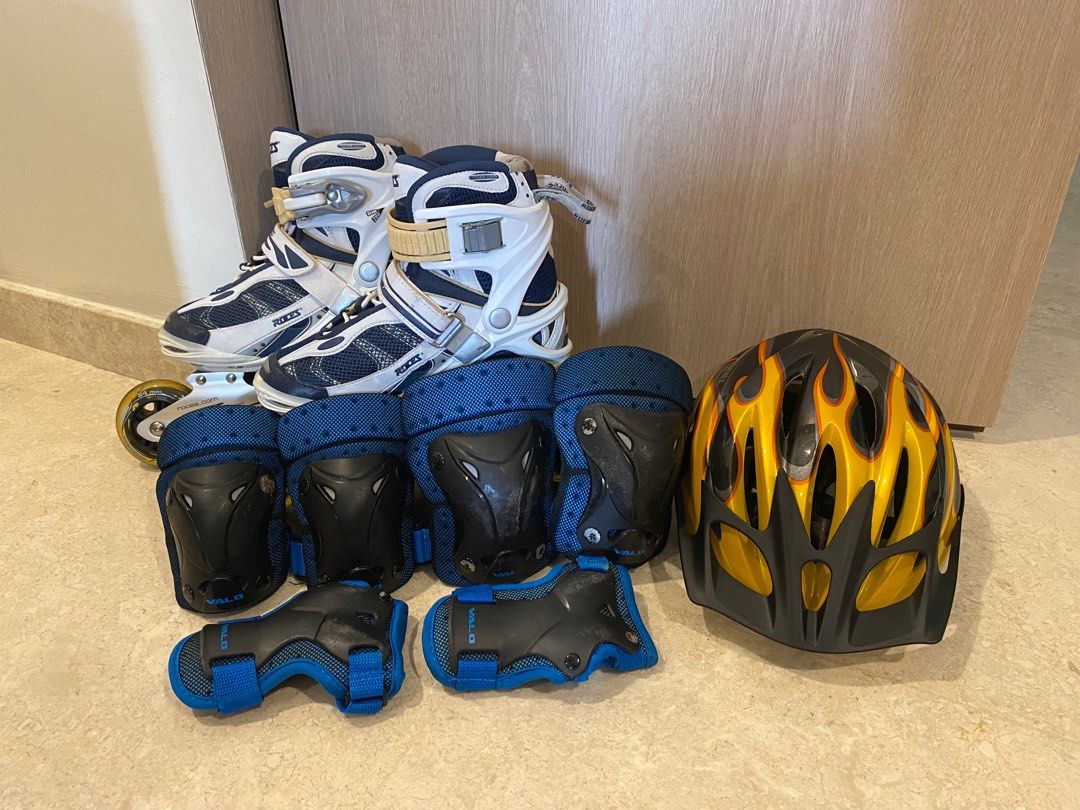 Rollerblade, guards and helmet set, Sports Equipment, Sports & Games ...