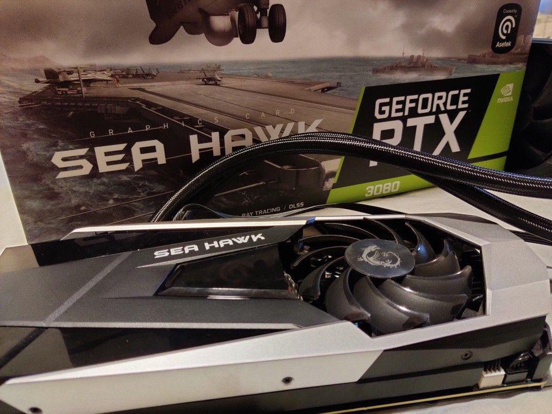 RTX 3080 Local Warranty Water Cooled MSI Sea Hawk, Computers & Tech ...