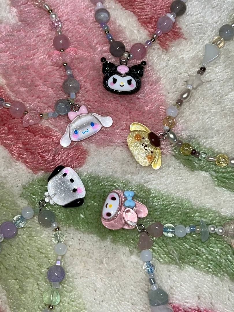 Handmade Sanrio Inspired Necklaces, Women's Fashion, Jewelry ...