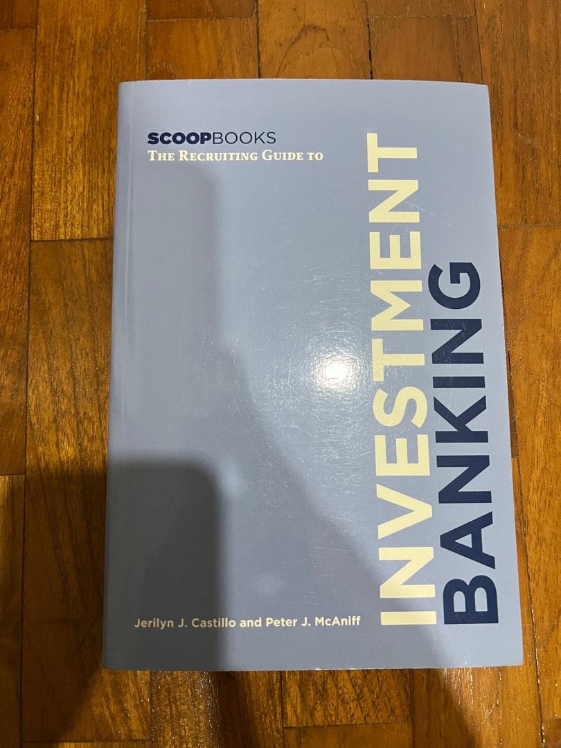 ScoopBooks Recruiting Guide to Investment Banking, Hobbies & Toys ...