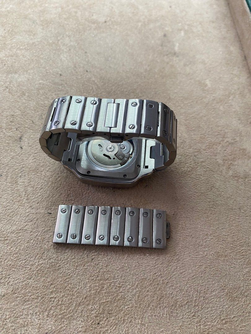 SEIKO MOD SANTOS DE CARTIER, Luxury, Watches on Carousell