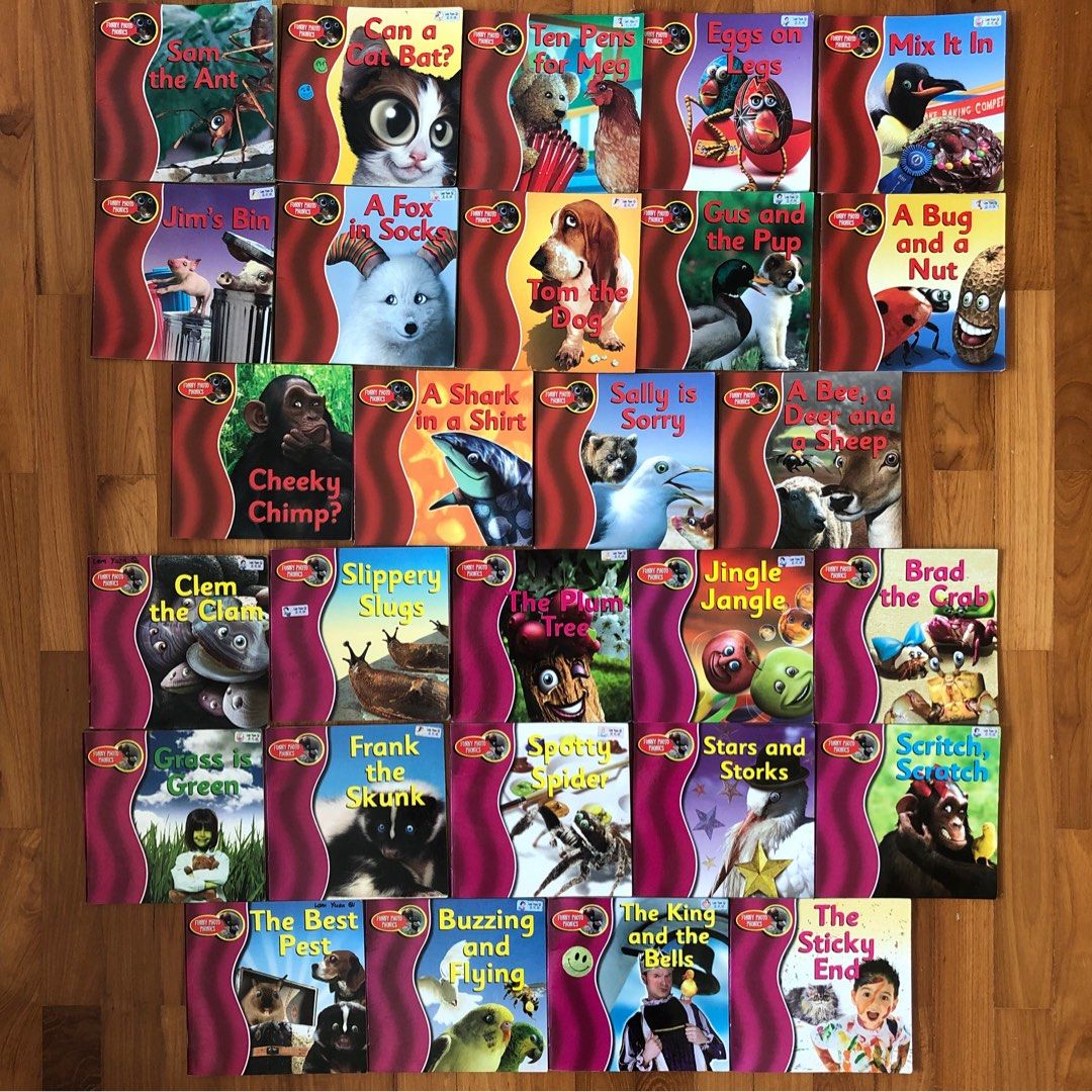 Set of 28 Funny Photo Phonics English story books phonics readers for ...