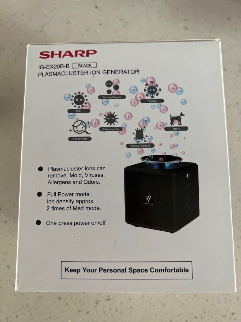 SHARP plasmacluster Ion generator , Beauty & Personal Care, Sanitary ...