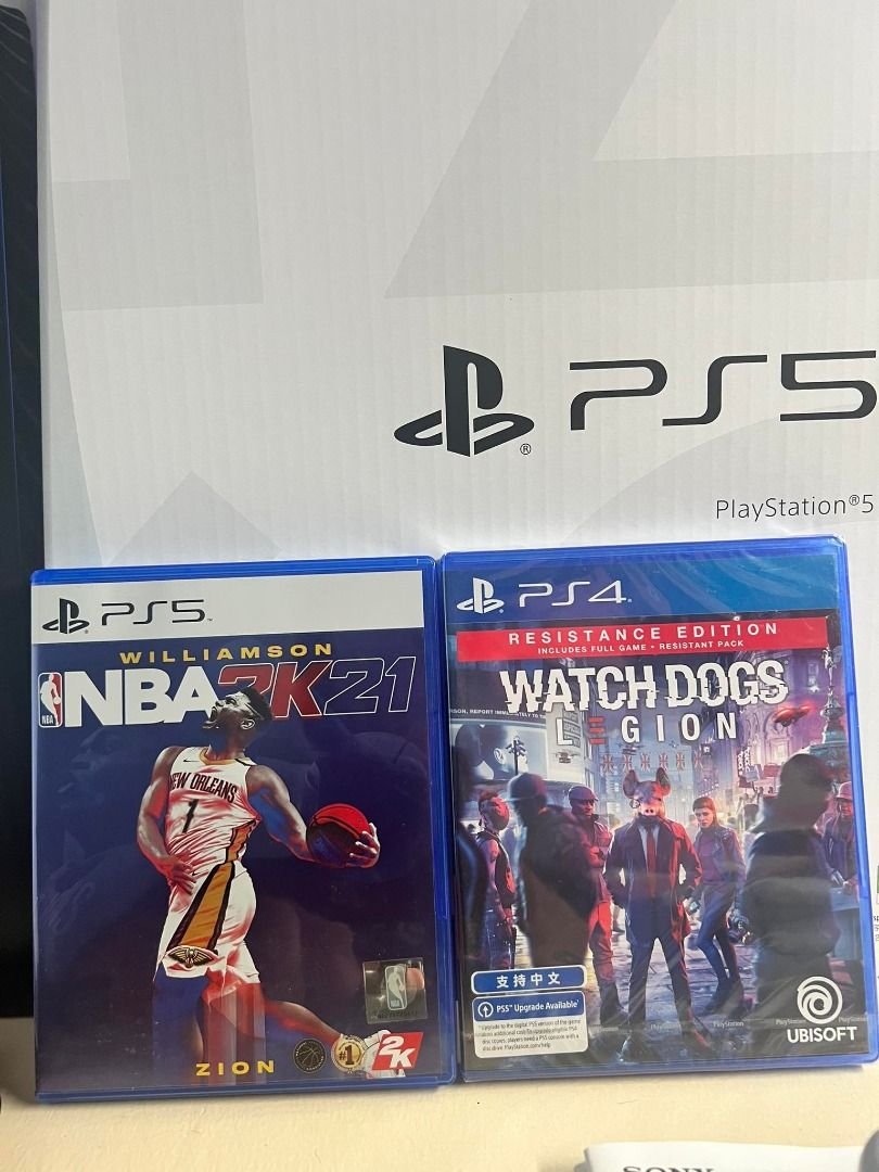 Sony Playstation 5 / PS5 Console Disc with NBA 2k21 and Watchdogs ...