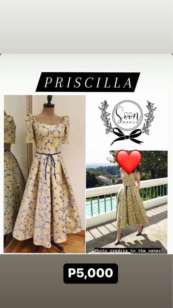 Soon Manila Priscilla Dress Small size, Women's Fashion, Dresses & Sets ...