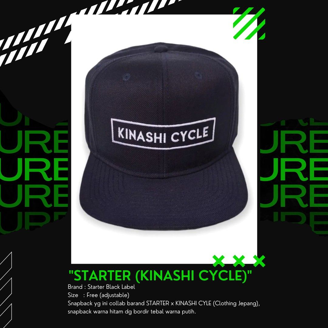 STARTER x KINASHI CYCLE, Fesyen Pria, Aksesoris, Topi di Carousell