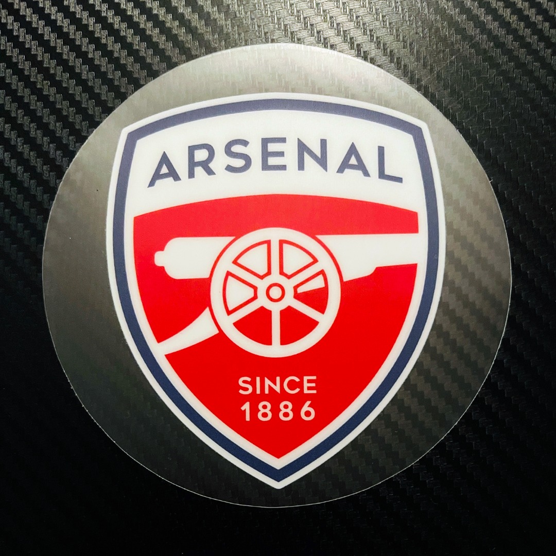 Static Cling Car Decals : EPL ARSENAL FC . 11cm diameter . Free Normal ...
