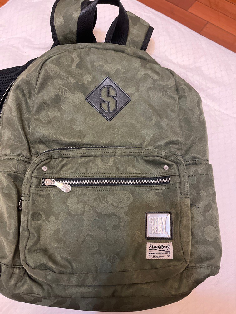 Stay real 後背包, Men's Fashion, Bags, Backpacks on Carousell