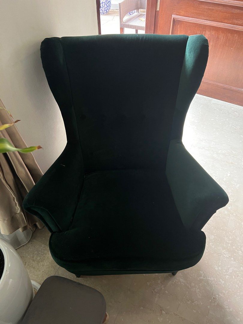 Strandmon sofa (IKEA), Furniture & Home Living, Furniture, Sofas on ...