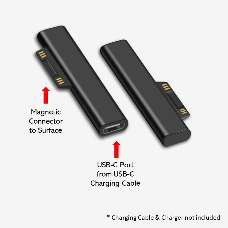 Surface to USB-C Magnetic Charging Adapter support PD 15V 3A 45W ...