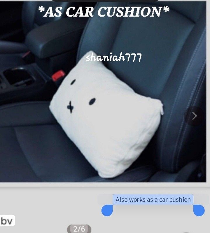 TAKARAJIMASHA MIFFY Fluffy Face 2 Way Cushion Type Tissue Box Case ...