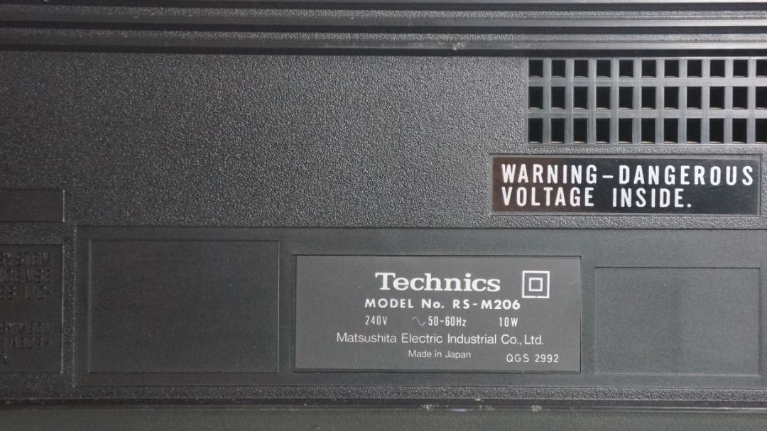 Technics RS-M206 Vintage Stereo Cassette Deck (with VU), Audio, Other ...