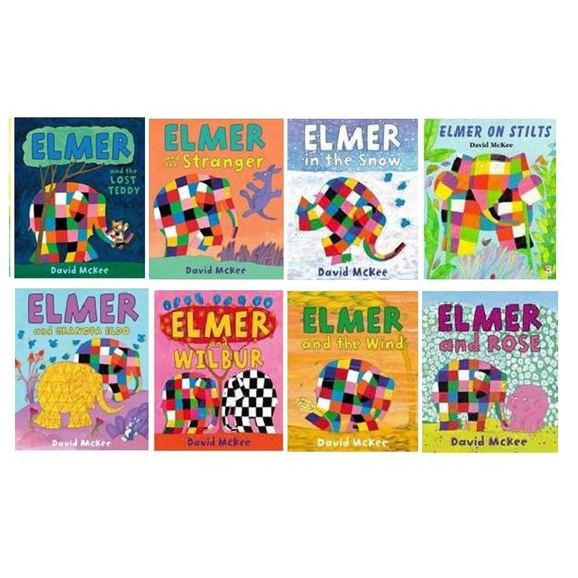 The Elmer treasury books Elmer the elephant assorted children books library books toddler ...