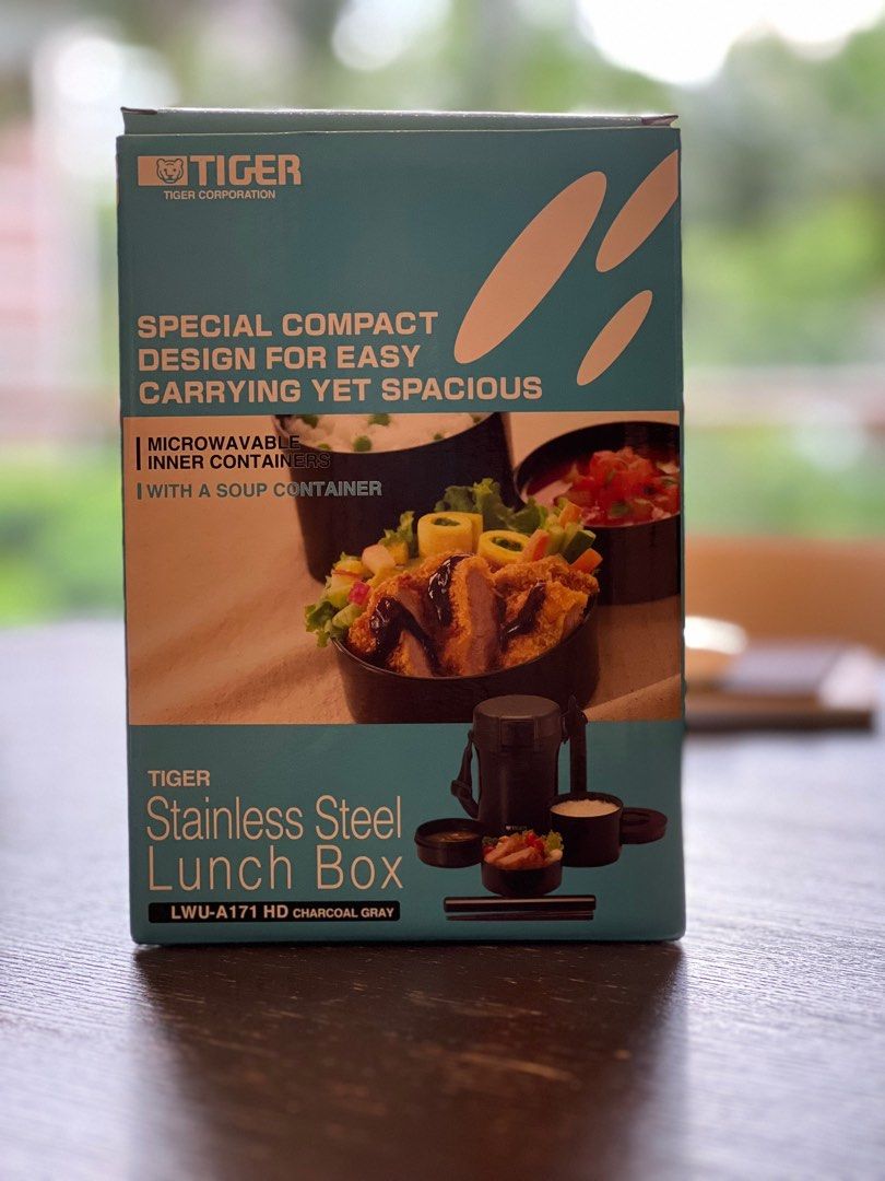 Tiger Stainless Steel Lunch Box, Furniture & Home Living, Kitchenware ...
