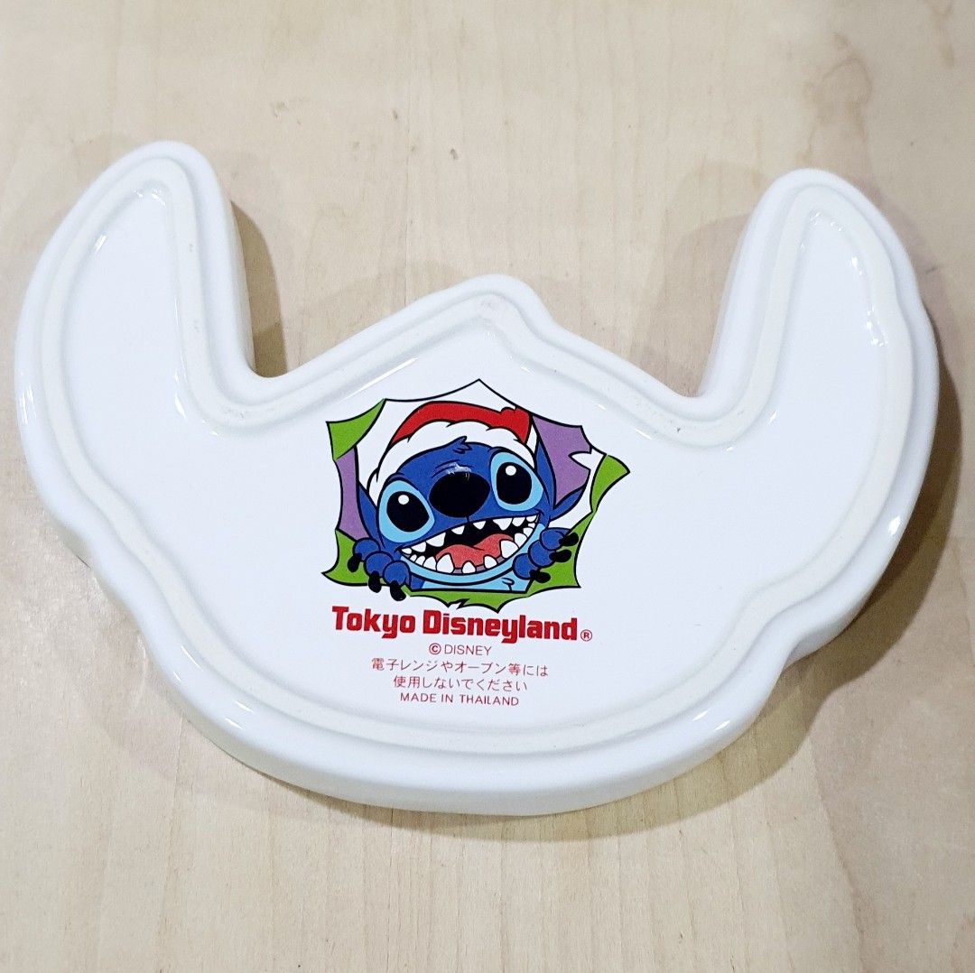 Tokyo Disneyland Stitch shape plate, Furniture & Home Living ...