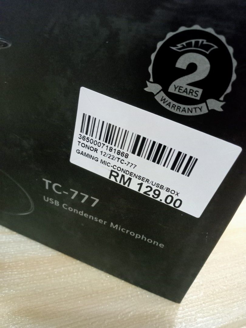 Tonor TC-777 Microphone Condenser Gaming PC With USB Connectivity & Box, Audio, Microphones on ...