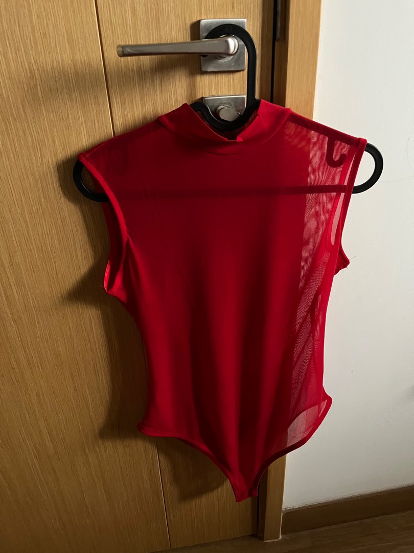 Translucent leotard, Women's Fashion, Tops, Other Tops on Carousell