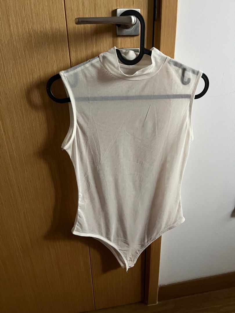 Translucent leotard, Women's Fashion, Tops, Other Tops on Carousell