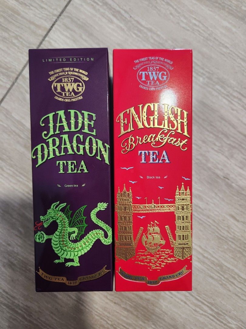 Twg tea - Jade Dragon Tea & English Breakfast Tea, Food & Drinks ...