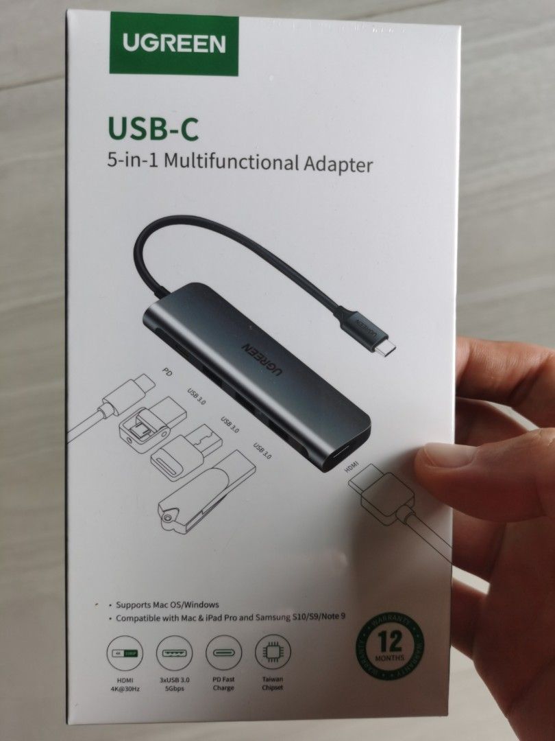 ugreen usb-c 5 in 1 nultifunctional adapter, Computers & Tech, Parts ...