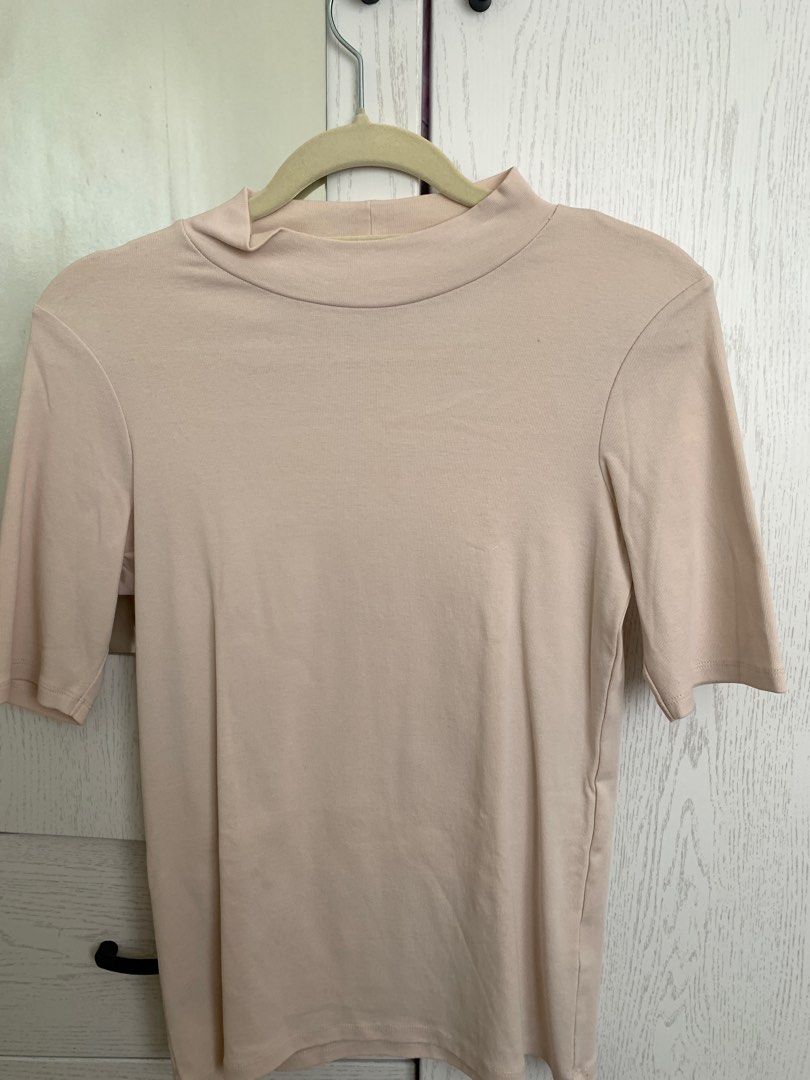 Uniqlo mock neck top, Women's Fashion, Tops, Shirts on Carousell