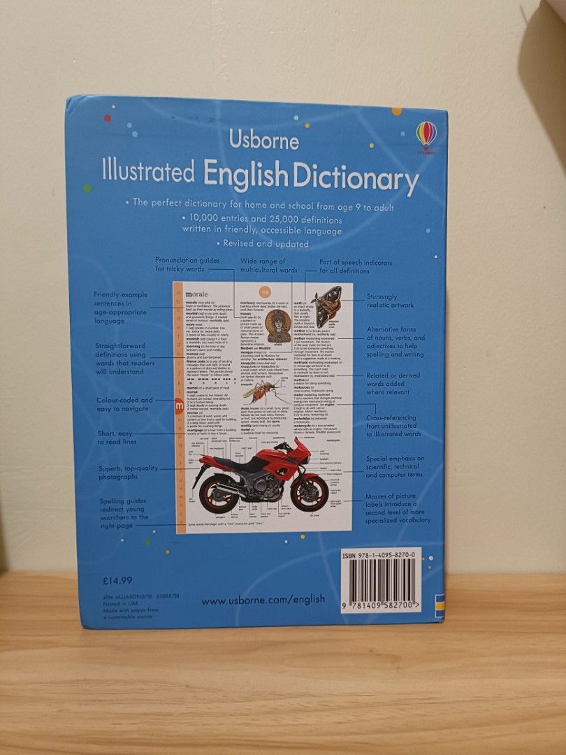 Usborne Illustrated English Dictionary, Hobbies & Toys, Books ...