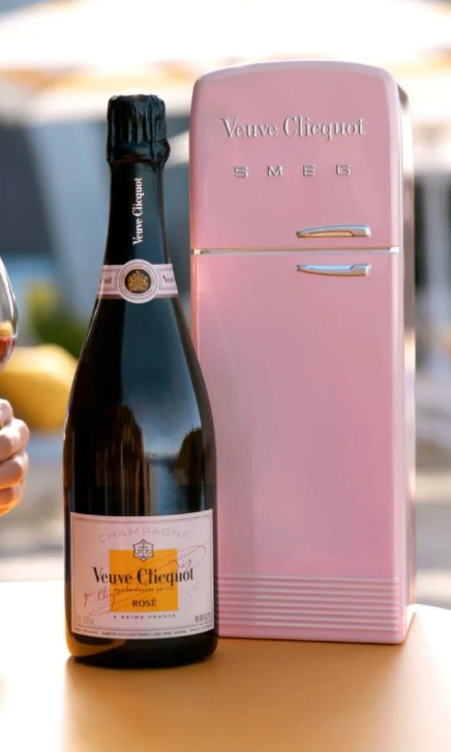 Veuve Clicquot Rose x Smeg ( Fridge Box Limited Edition ), Food ...
