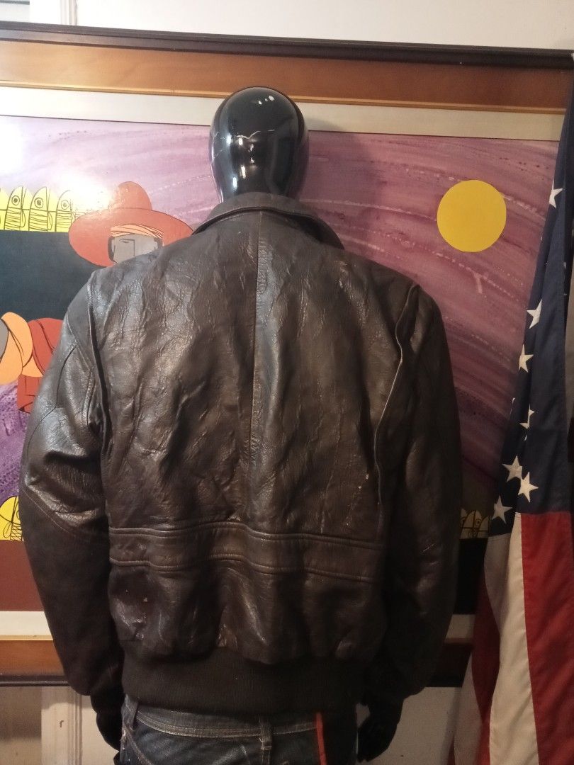 Vintage G1 Leather Jacket by : Alamo US military Muscle, Men's Fashion ...