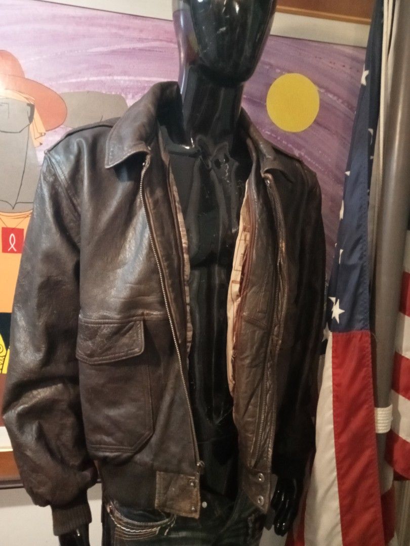 Vintage G1 Leather Jacket by : Alamo US military Muscle, Men's Fashion ...