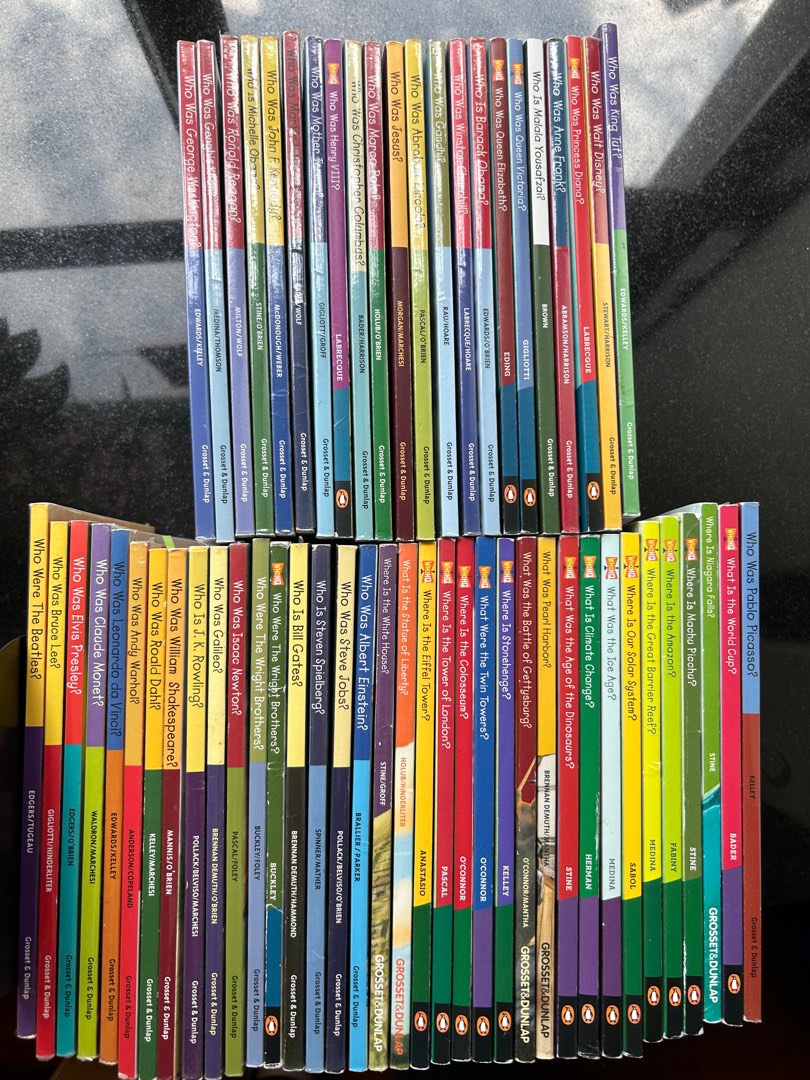 Who is/Who was/What is/ Where is book series, 興趣及遊戲, 書本 & 文具, 小朋友書 ...