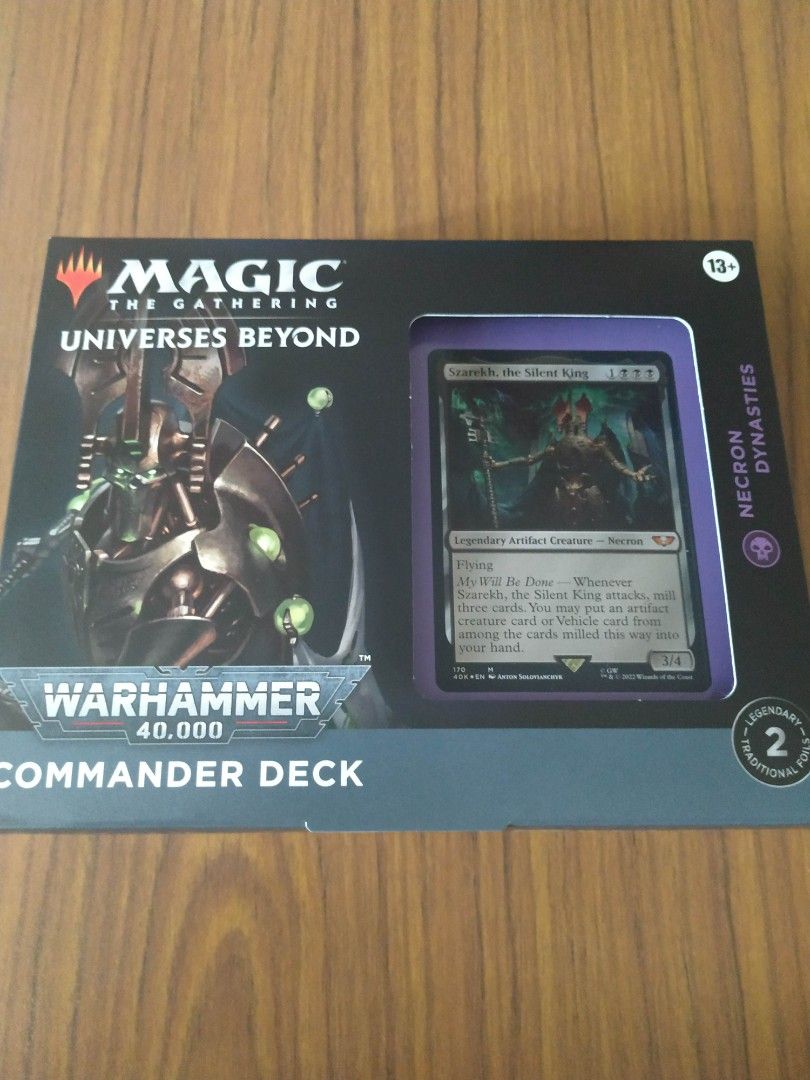 WTS 1 x Warhammer 40K Necron Dynasties Commander Precon Sealed MTG ...