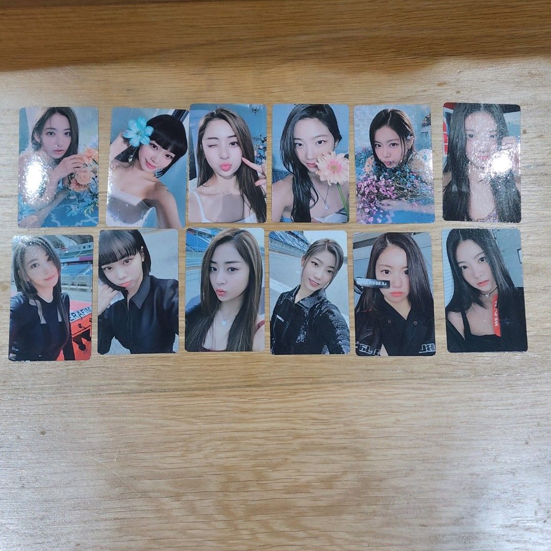WTS LE SSERAFIM FEARLESS Photocards LESSERAFIM LSRFM PCS Sakura Chaewon Yunjin Kazuha Garam ...
