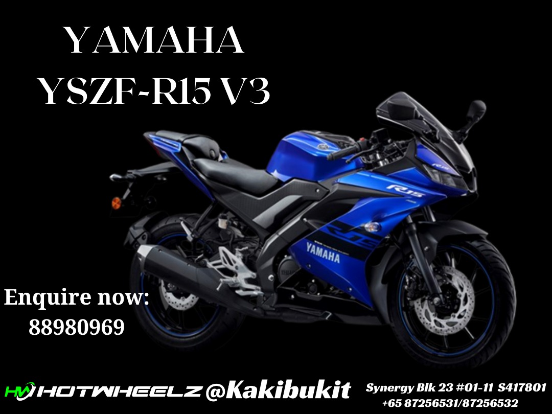 YAMAHA YZF-R15 V3-CLASS 2B BRAND NEW, Motorcycles, Motorcycles for Sale, Class 2B on Carousell