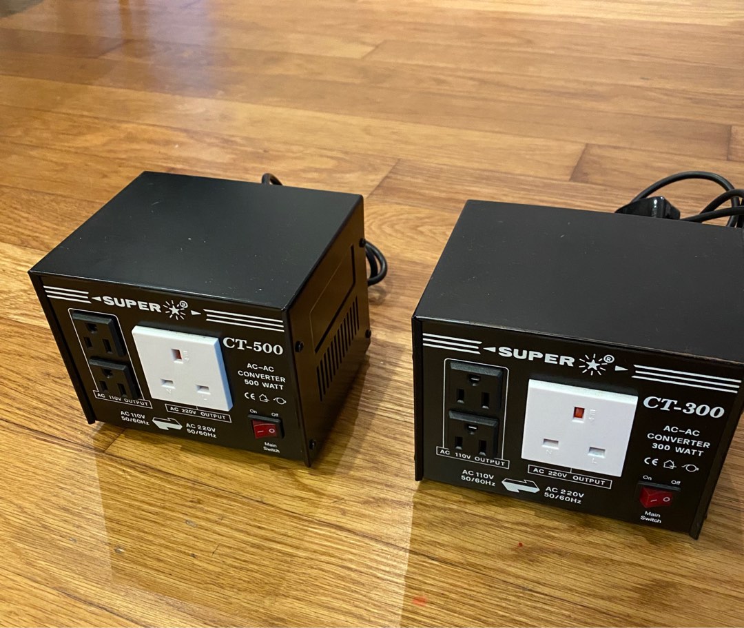 100v/220v Transformer, TV & Home Appliances, Electrical, Adaptors ...