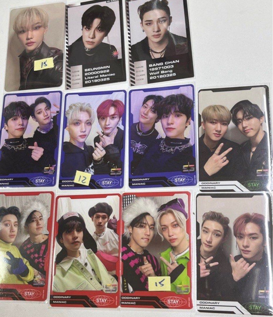 8@1 Stray Kids 小卡 SKZ oddinary photocards Bang Chan; Lee Know; Changbin ...