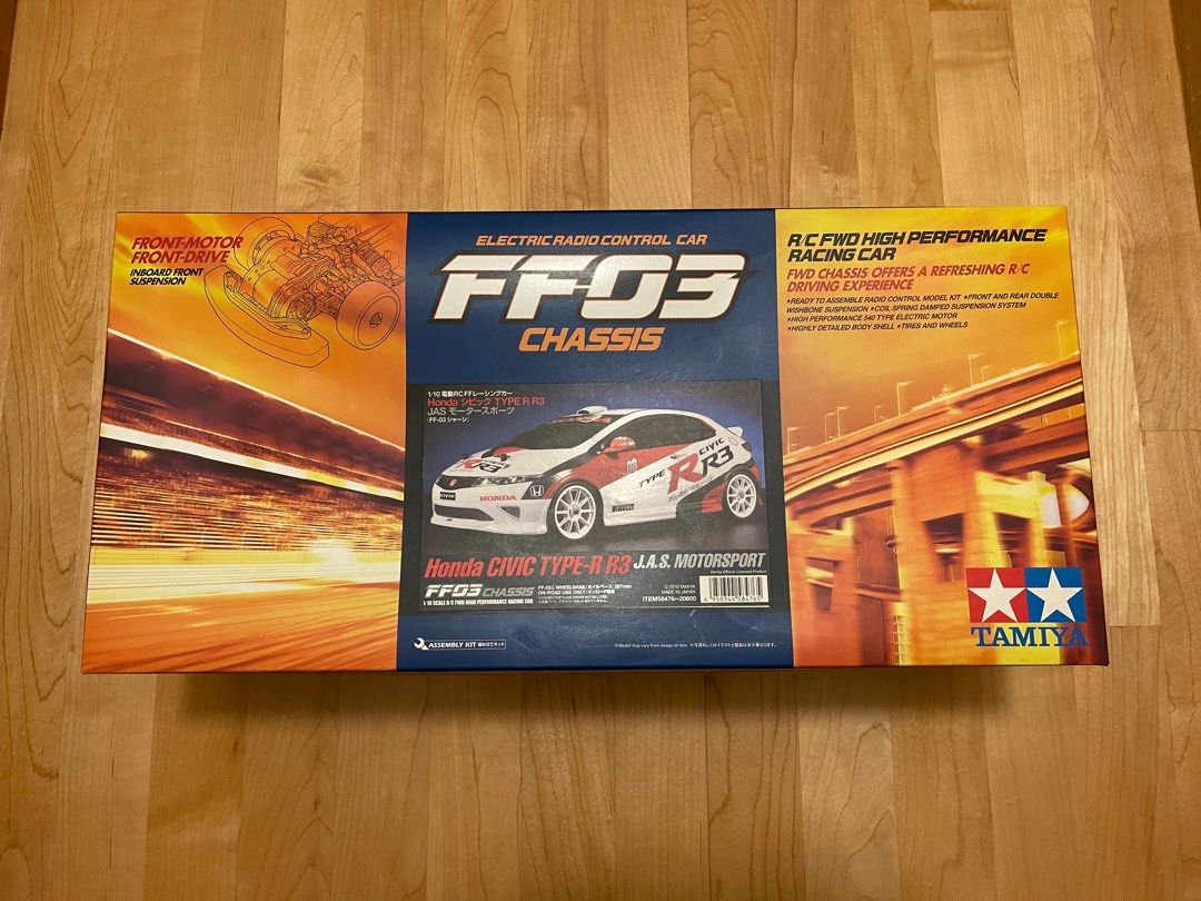 1/10 Tamiya FF03 Honda Civic Type R FN2 R/C 雙星 58476 RC 遙控車, 興趣及遊戲, 玩具 ...