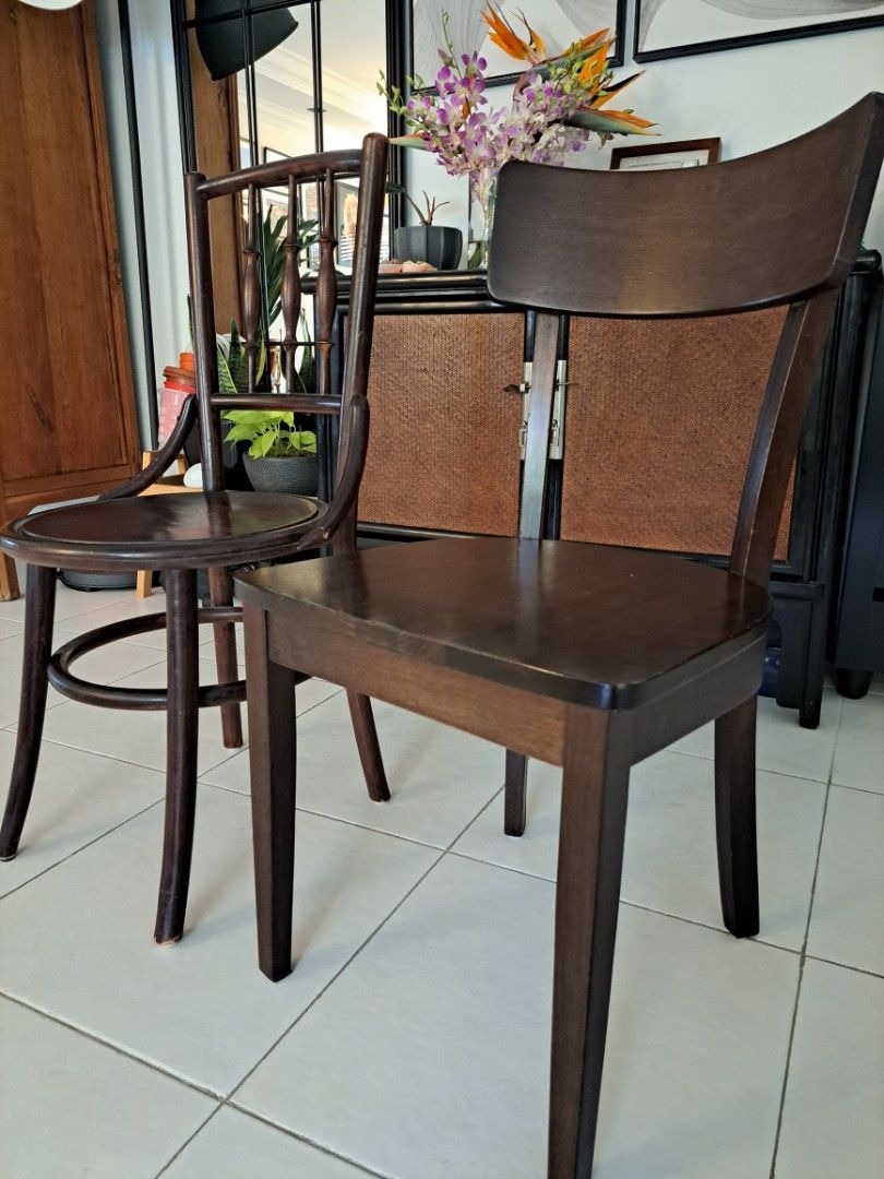 Pair of dining chairs - Kopitiam Chair and dining chair, Furniture ...