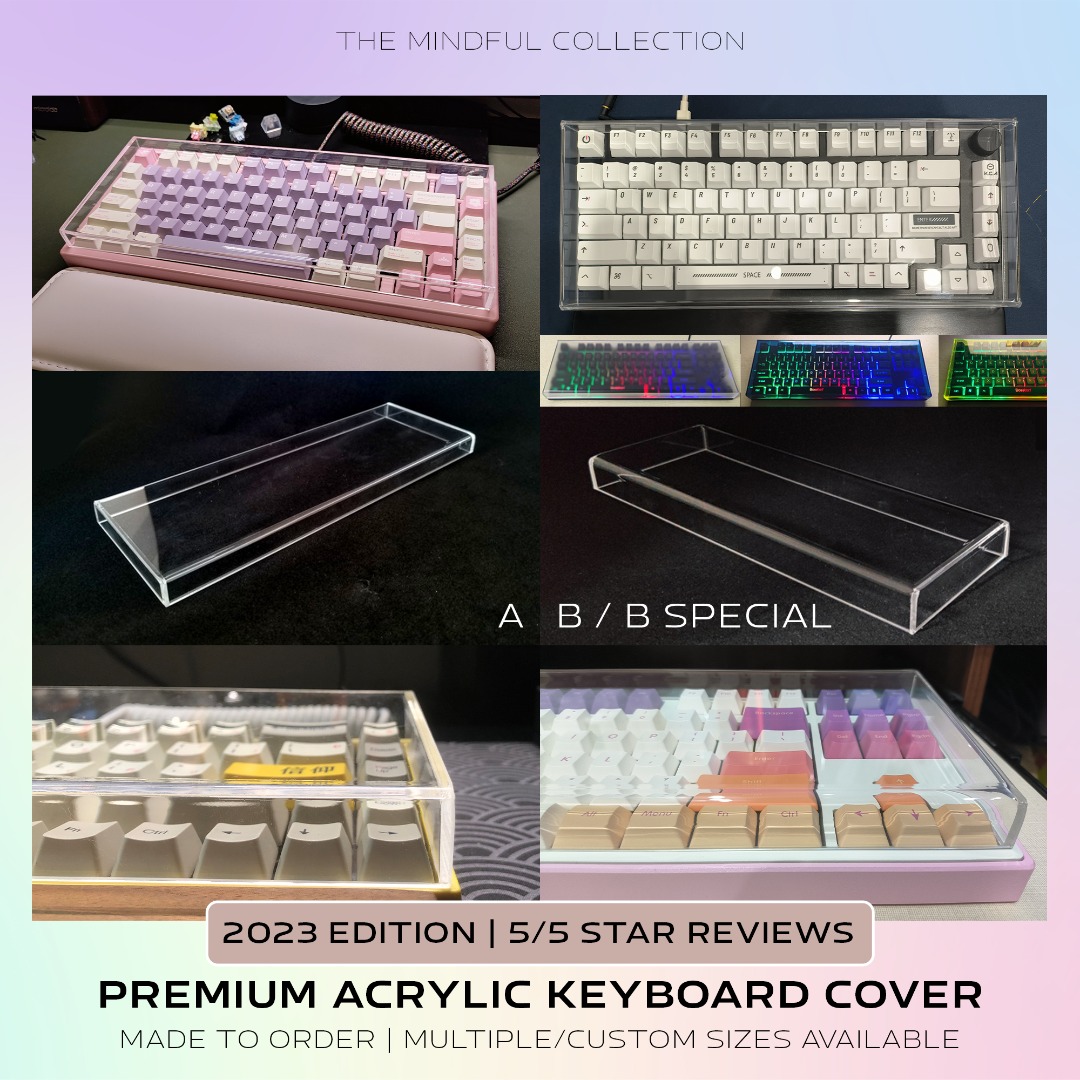 [2023 EDITION] Made-to-Order Premium Acrylic Keyboard Covers by TMC ...